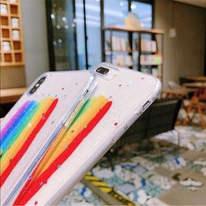 colorfulminds | Accessories | Rainbow And Glitter Iphone Case | Poshmark